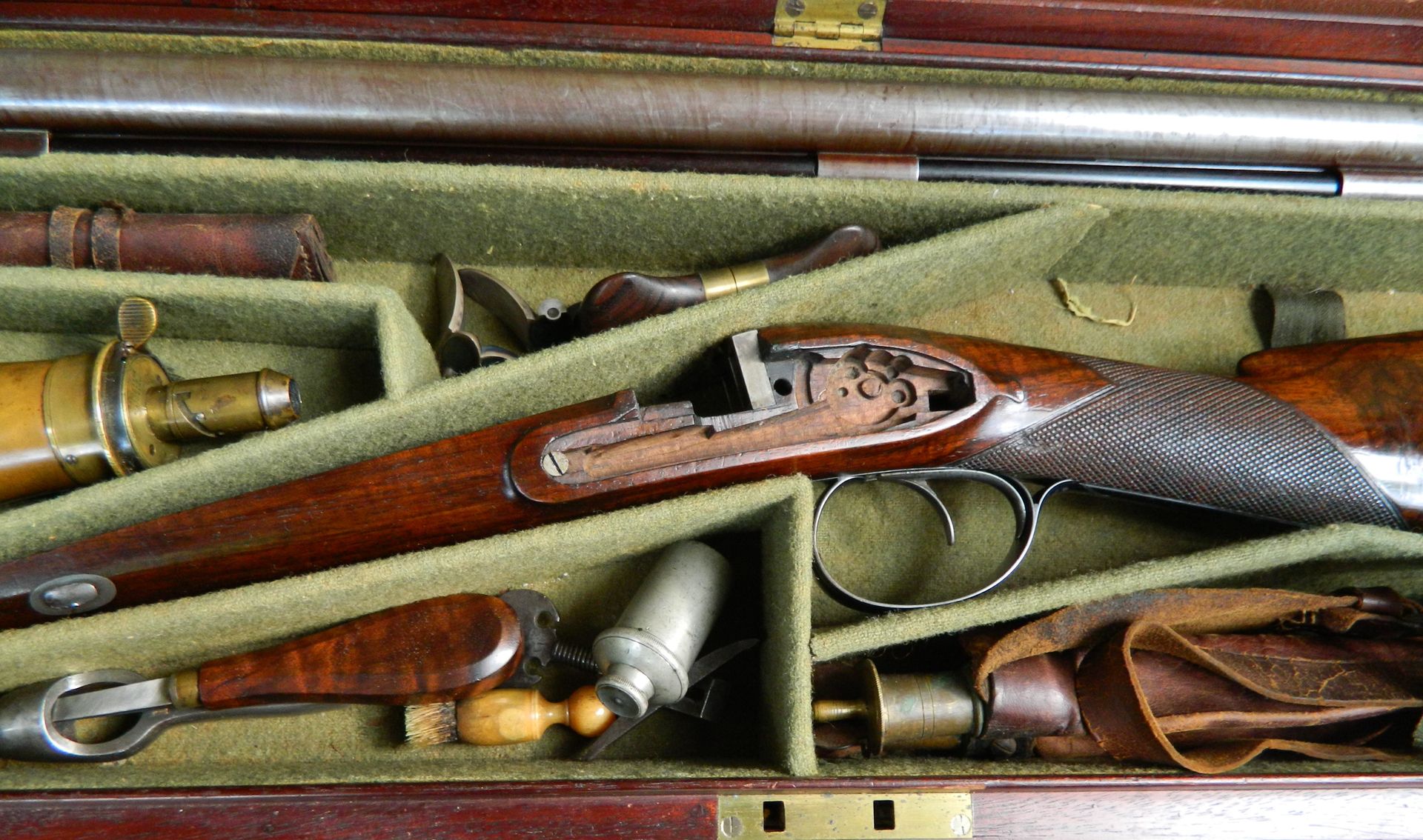 Magnificent John Manton and Son 17-bore Double barreled Flintlock ...