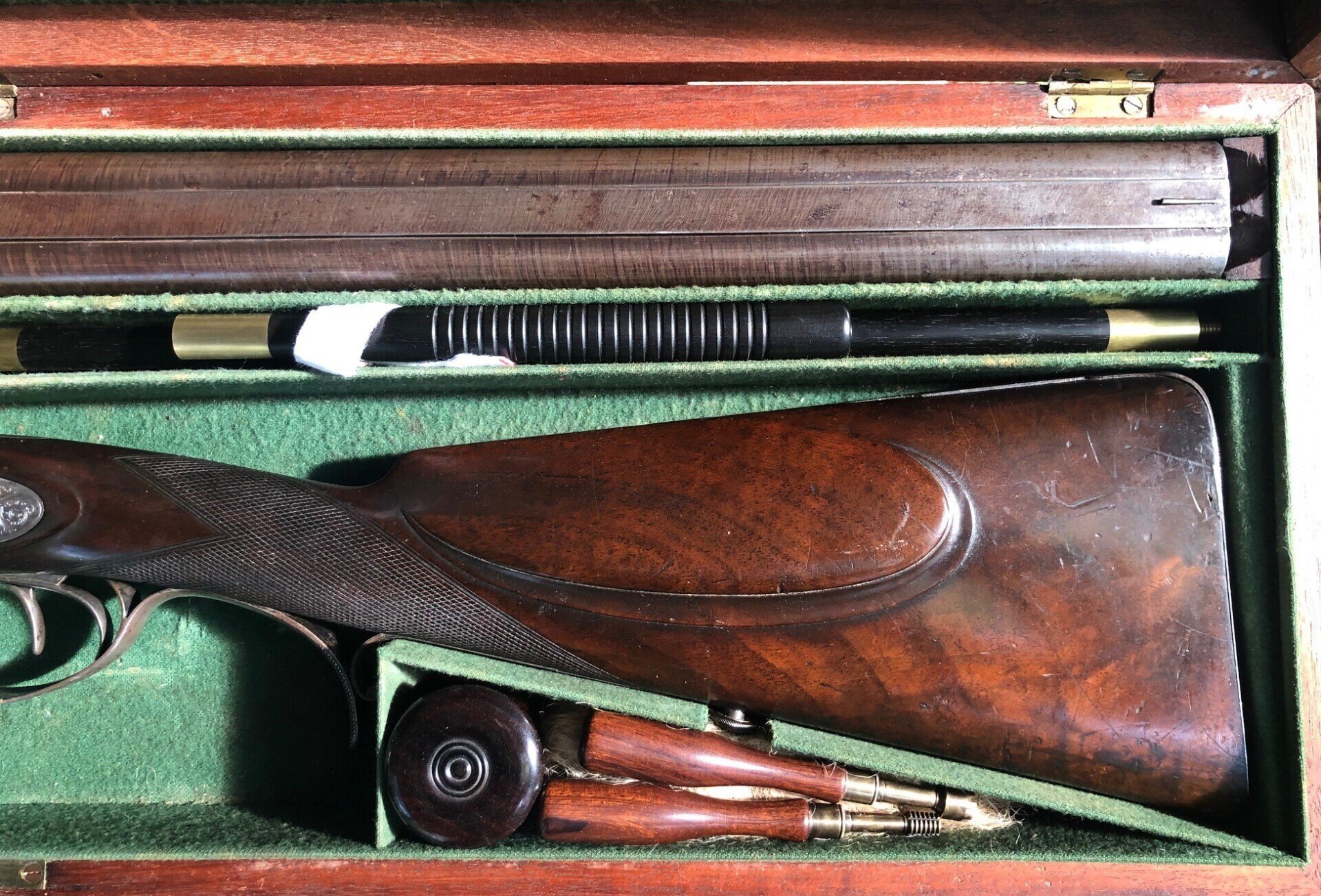 Purdey, London. Superb 16-bore percussion, double-barreled rifle #2704 ...