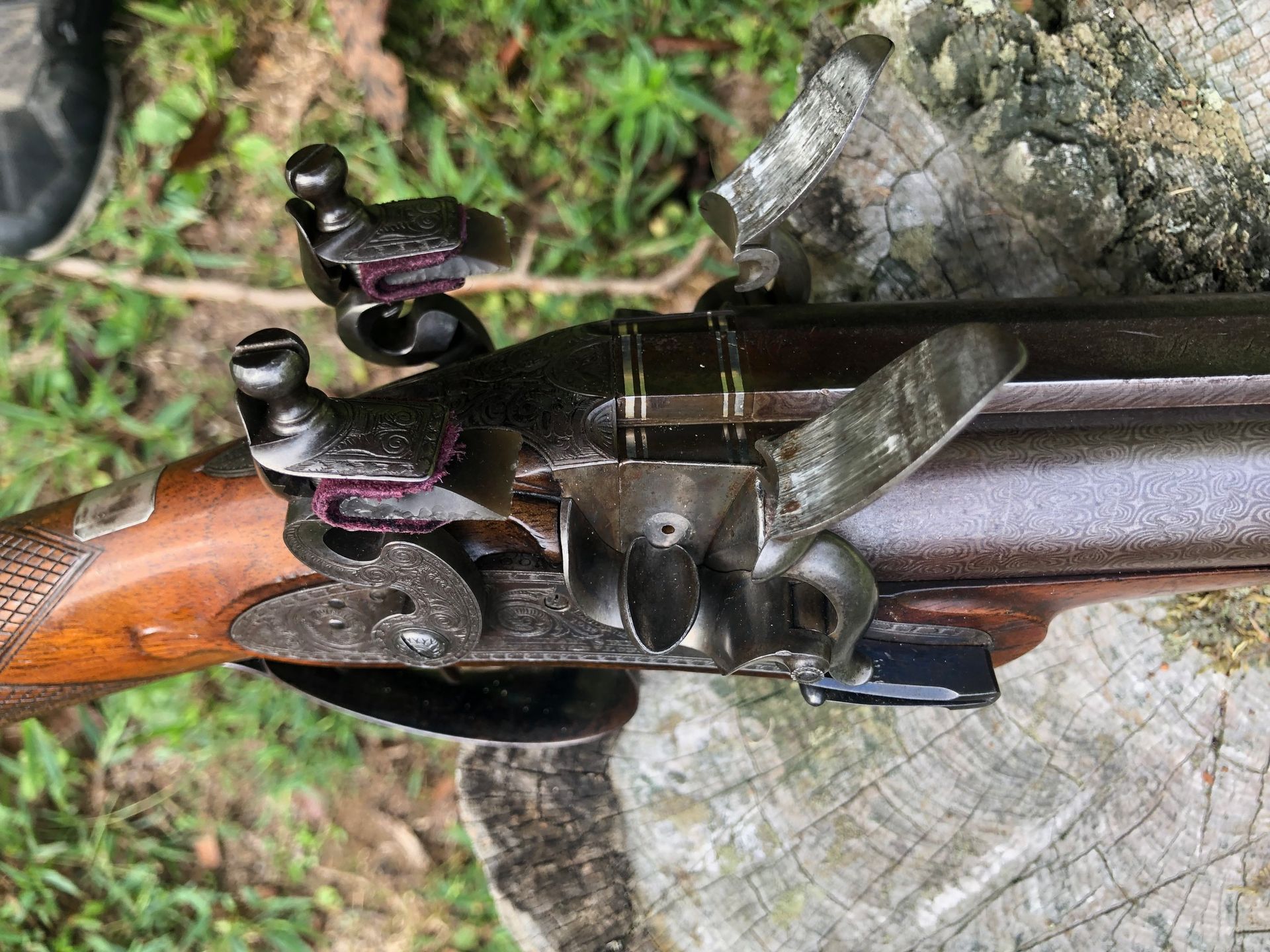 William Smith, London. Superb 13-bore, double-barreled, flintlock ...