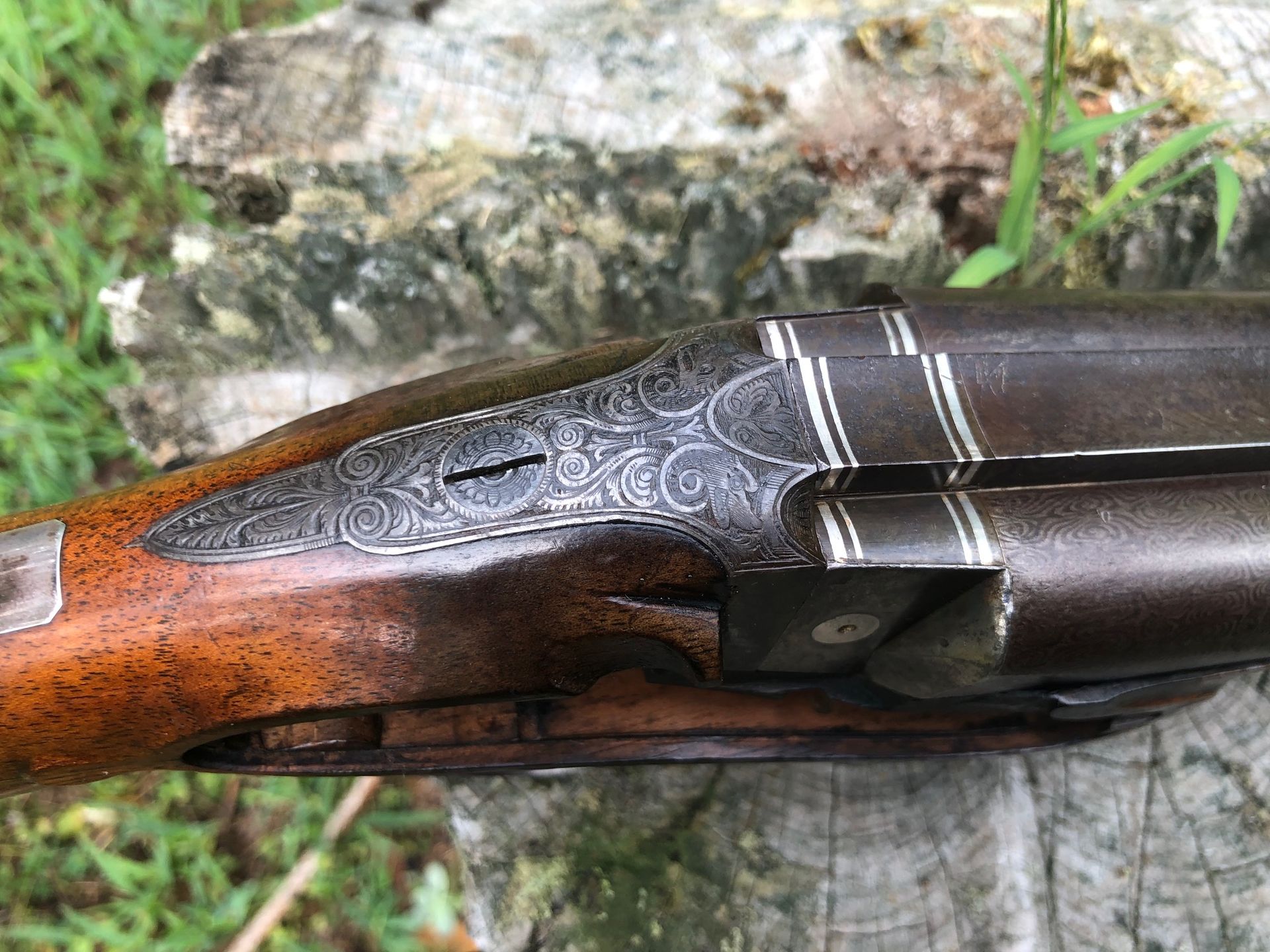 William Smith, London. Superb 13-bore, double-barreled, flintlock ...