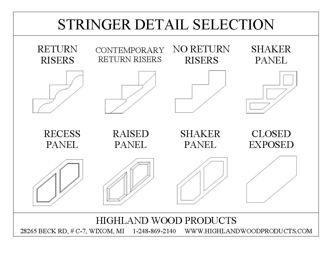 Custom Stair Products Selection | Highland Wood