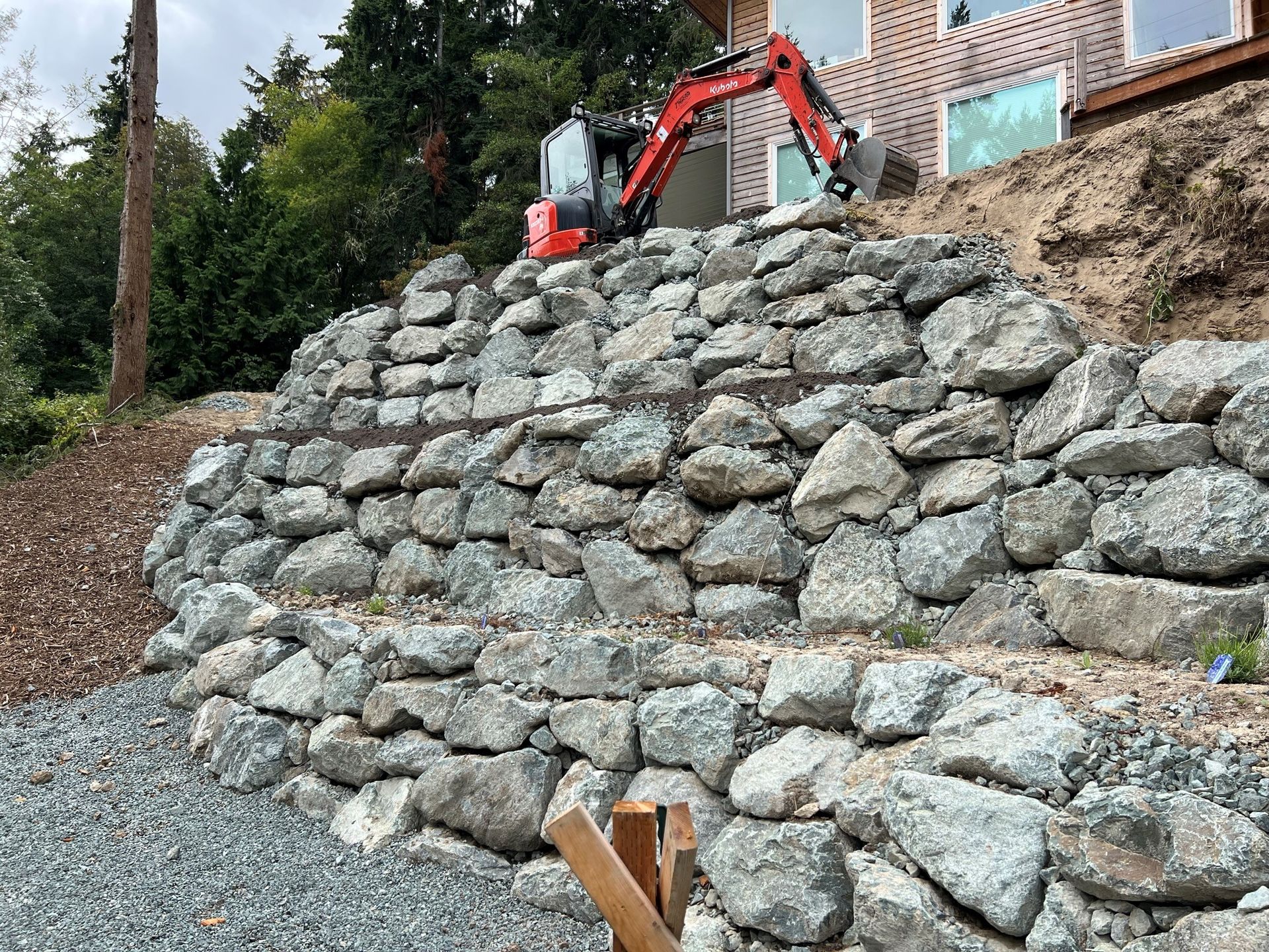 Retaining Walls | Rock Walls | BK Excavating