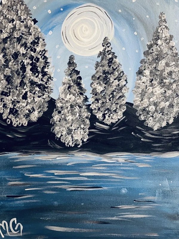 Fall Painting Gallery Selection, Canvas n Cup