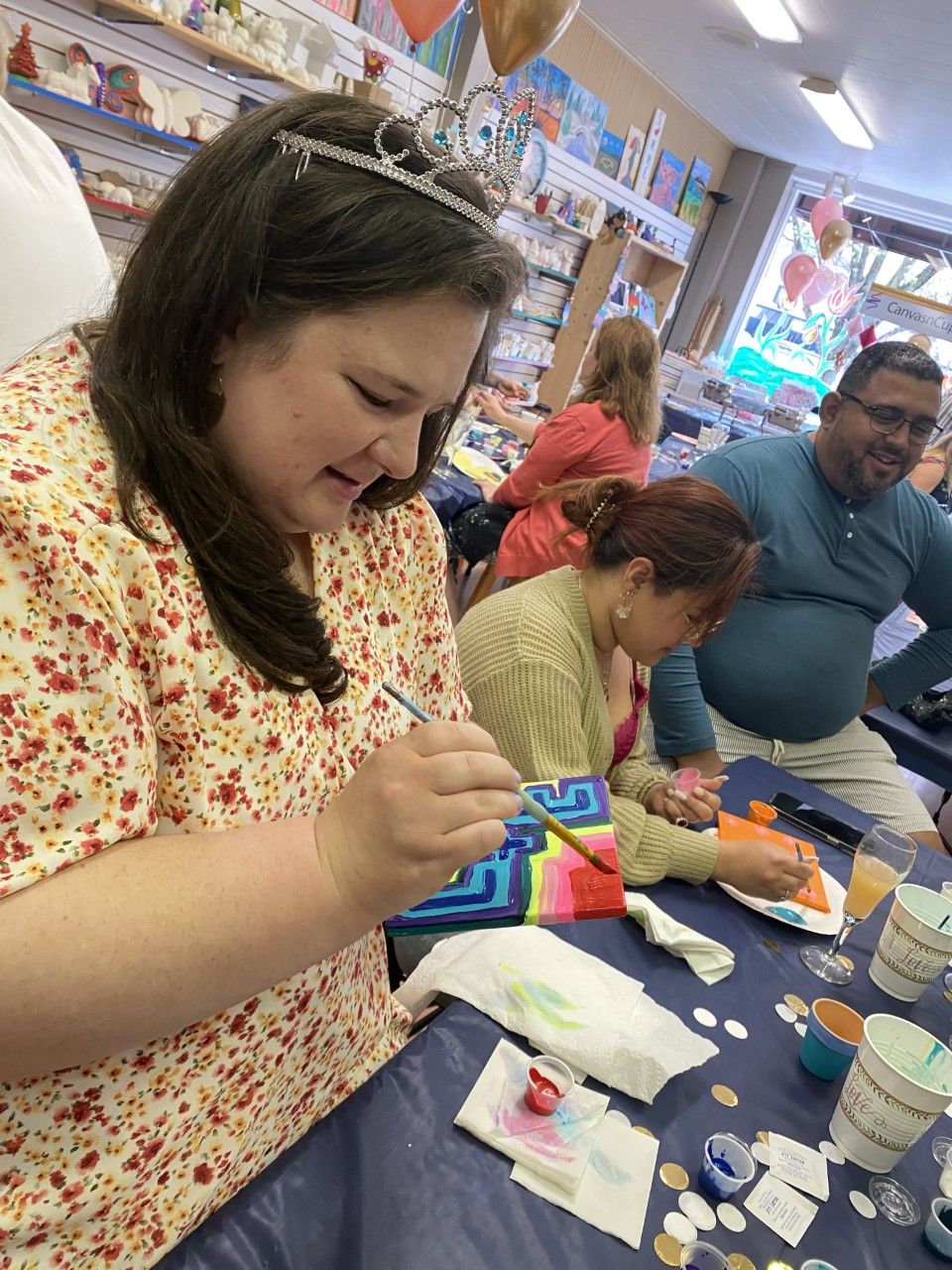 Bridal Shower Paint and Sip, In Person Painting Party, Bridal Shower