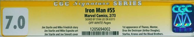 The CGC Comic Shop Comic Grading information