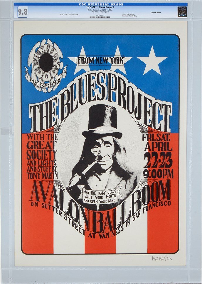 CGC Grading and Slabbing Concert Posters