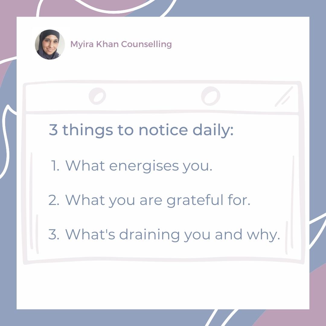 3 things to notice daily