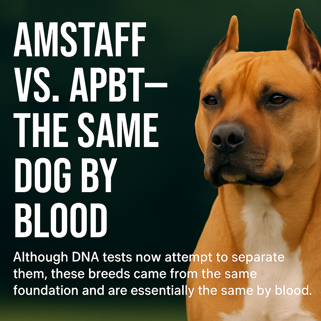 AmStaff vs. APBT — The Same Dog By Blood