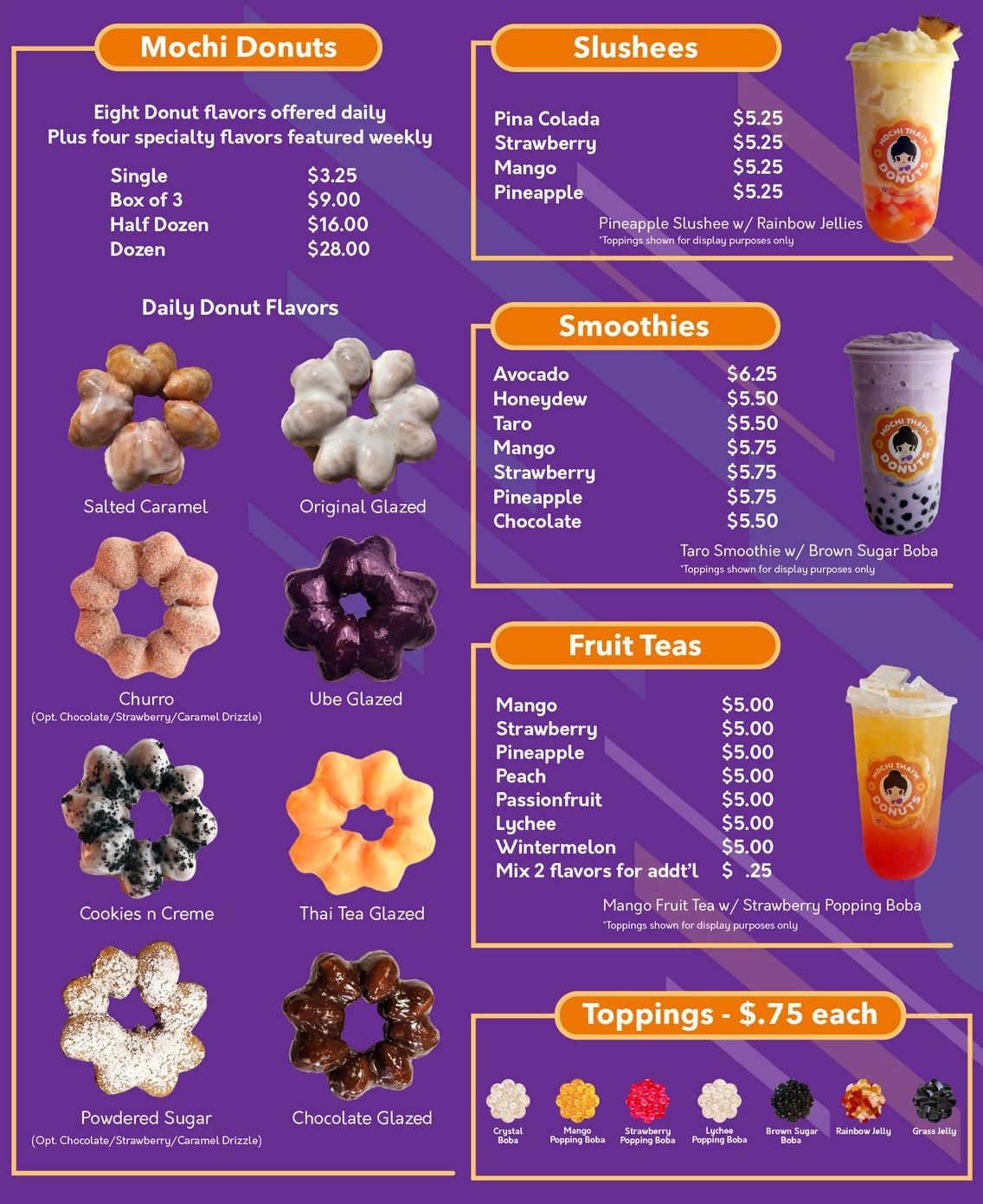 Menu | Colorado Springs, CO | 719-203-4301