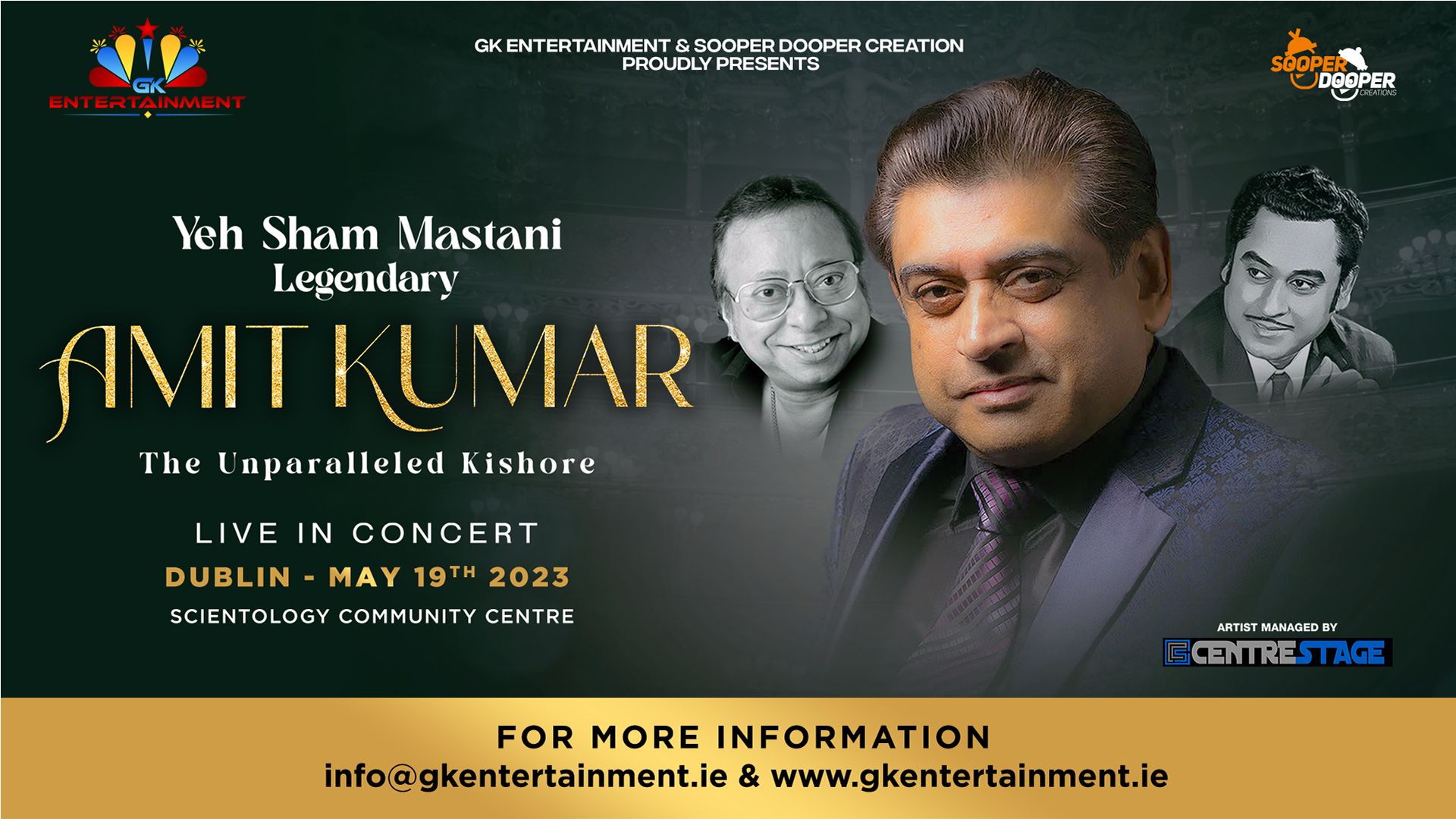 Amit Kumar Live in Concert: An Unforgettable Evening of Melodies in Dublin