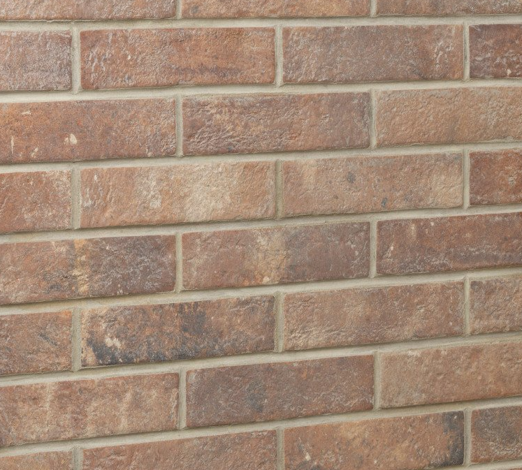 The Gallery Collection Red Ceramic Brick Bond Chamber | Flamecraft