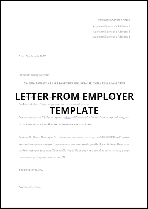Letter Templates for Indefinite Leave to Remain in the UK (Partner Route)
