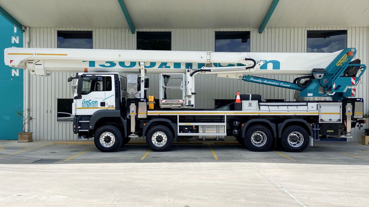 Truck-mounted access platform hire