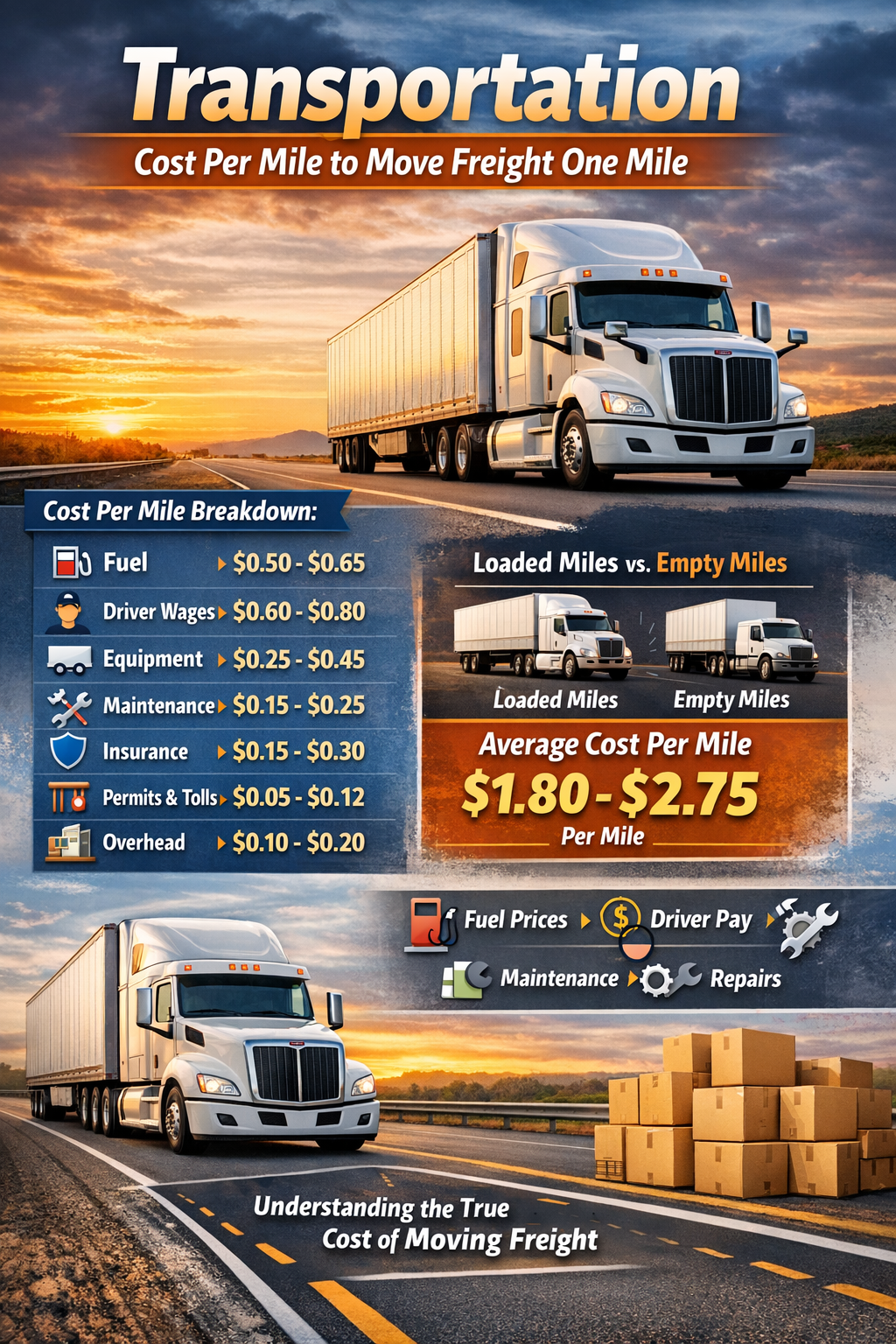 Every Mile Has a Price: The True Cost of Moving Freight in North America