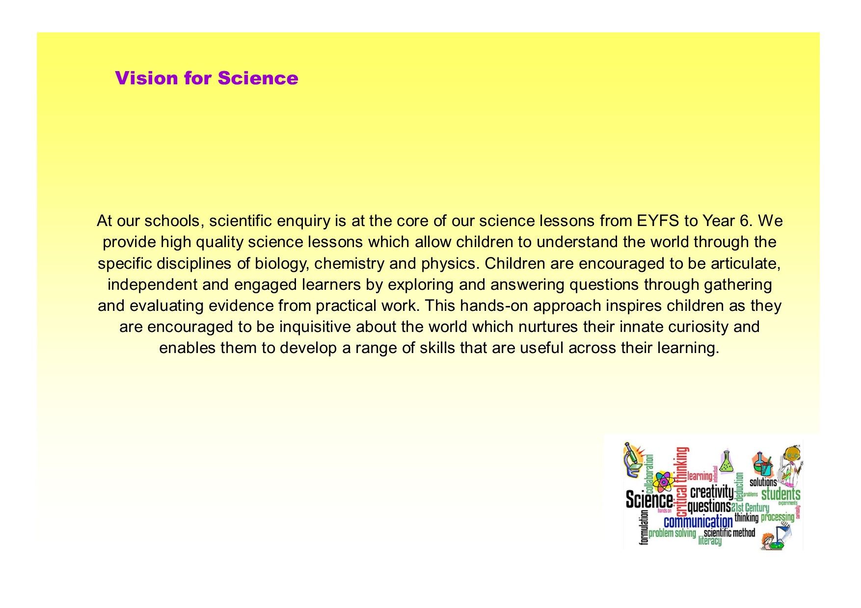Science| The Village Saints Partnership