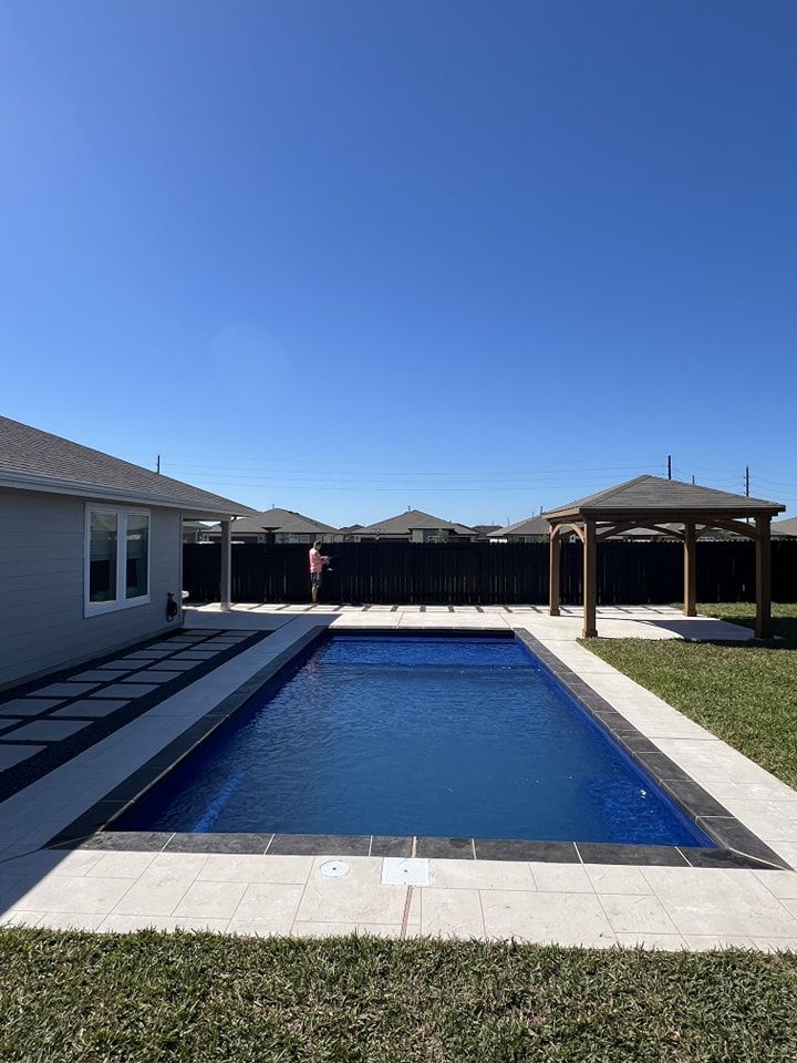 Vibrant Sapphire Pool Color Finish | Houston, TX