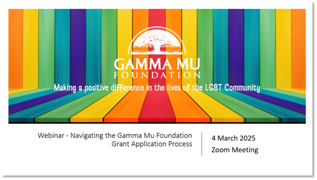 Upcoming Events | Gamma Mu Foundation - Supporting LGBTQ+ Communities