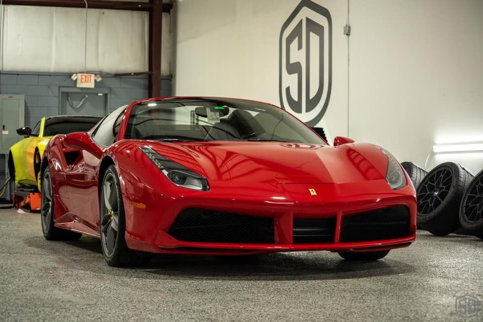 Ferrari 488 Spider Detailing Interior Exterior Modesta Orlando