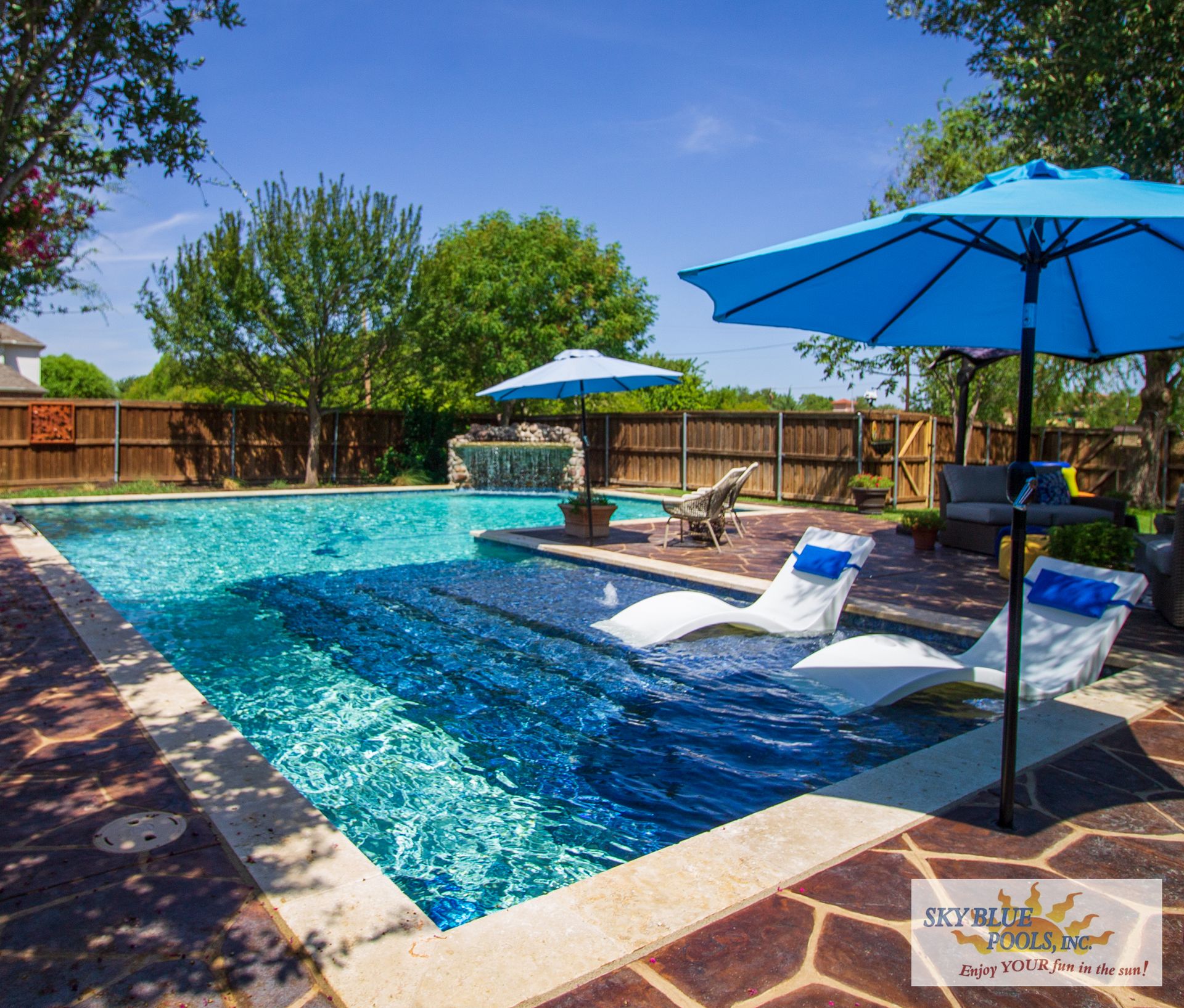 Pool Project Gallery | North Richland Hills, TX | Sky Blue Pools, Inc.