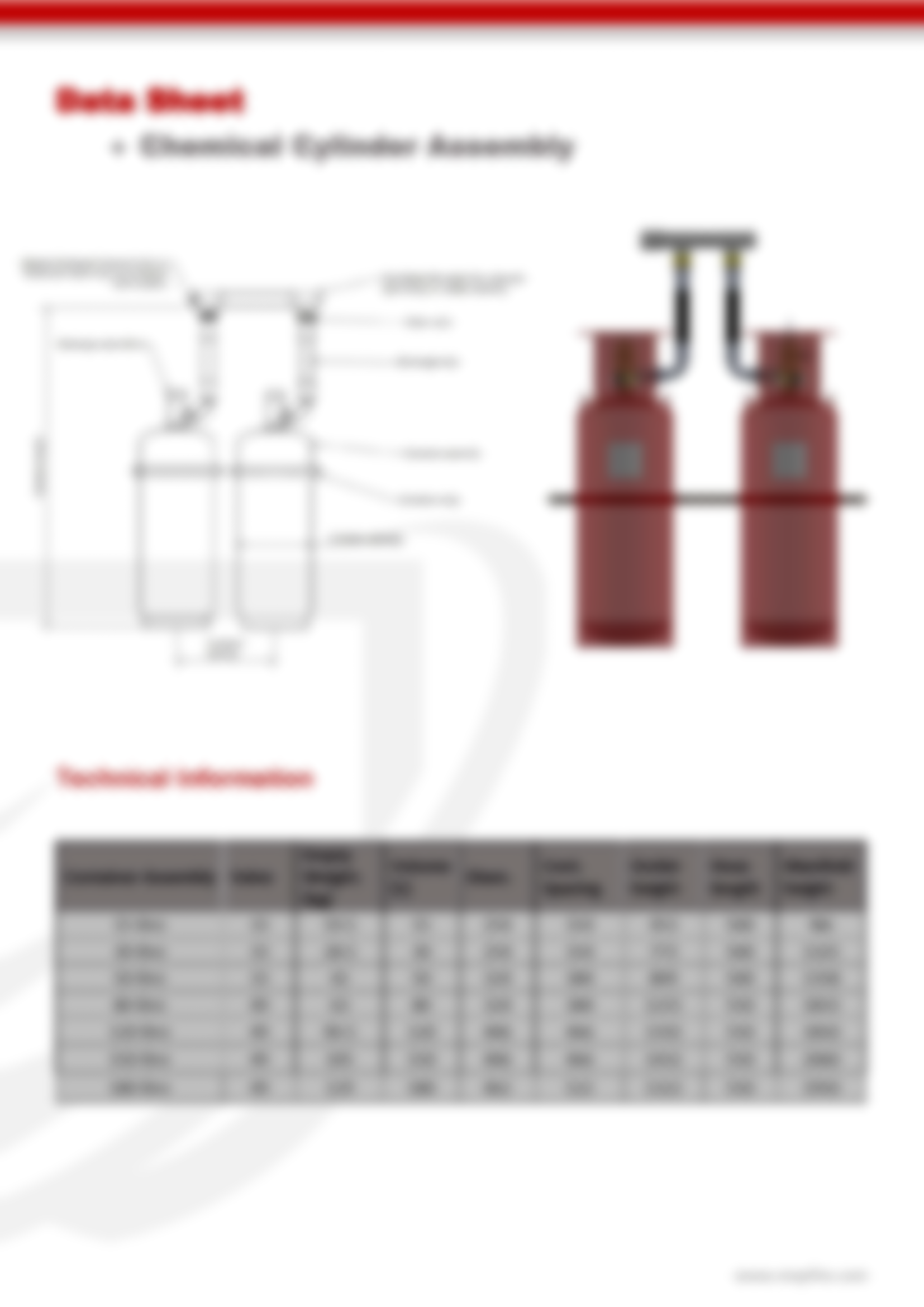 Fire Suppression Data Sheets | MEP Fire