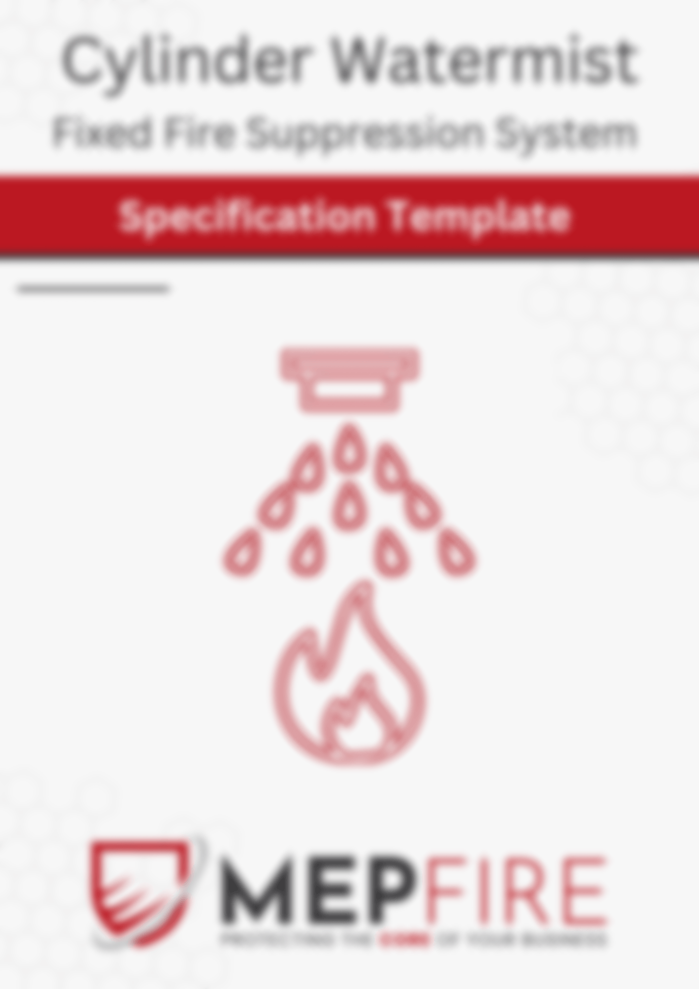 Fire Suppression Specification Templates | MEP Fire