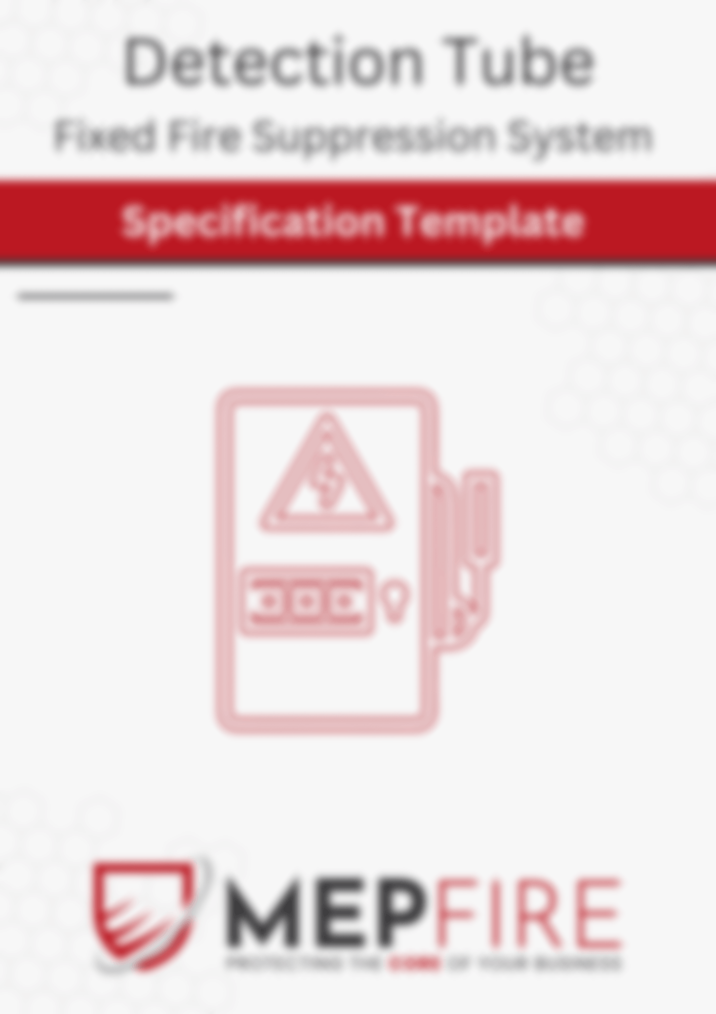 Fire Suppression Specification Templates | MEP Fire