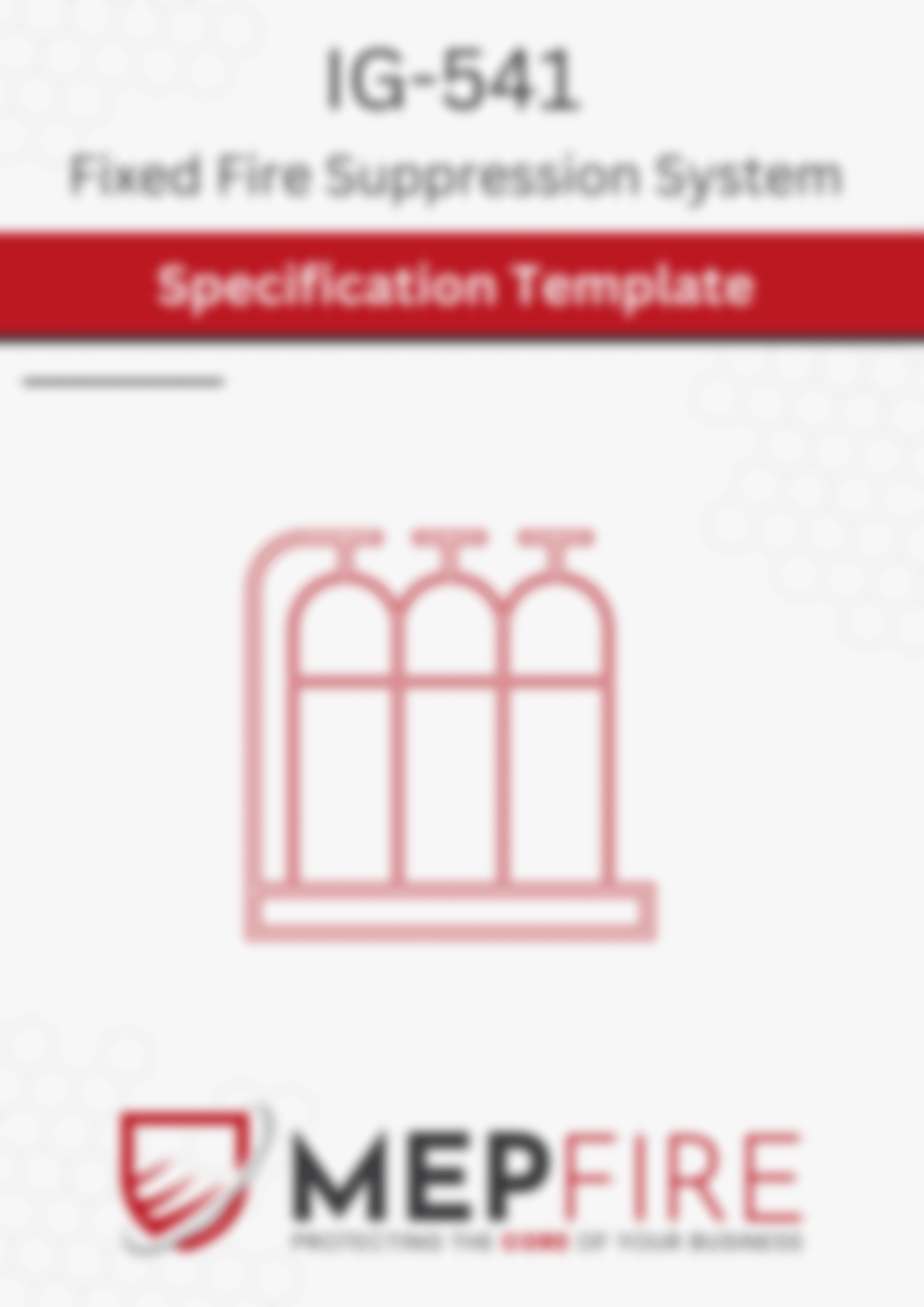 Fire Suppression Specification Templates | MEP Fire