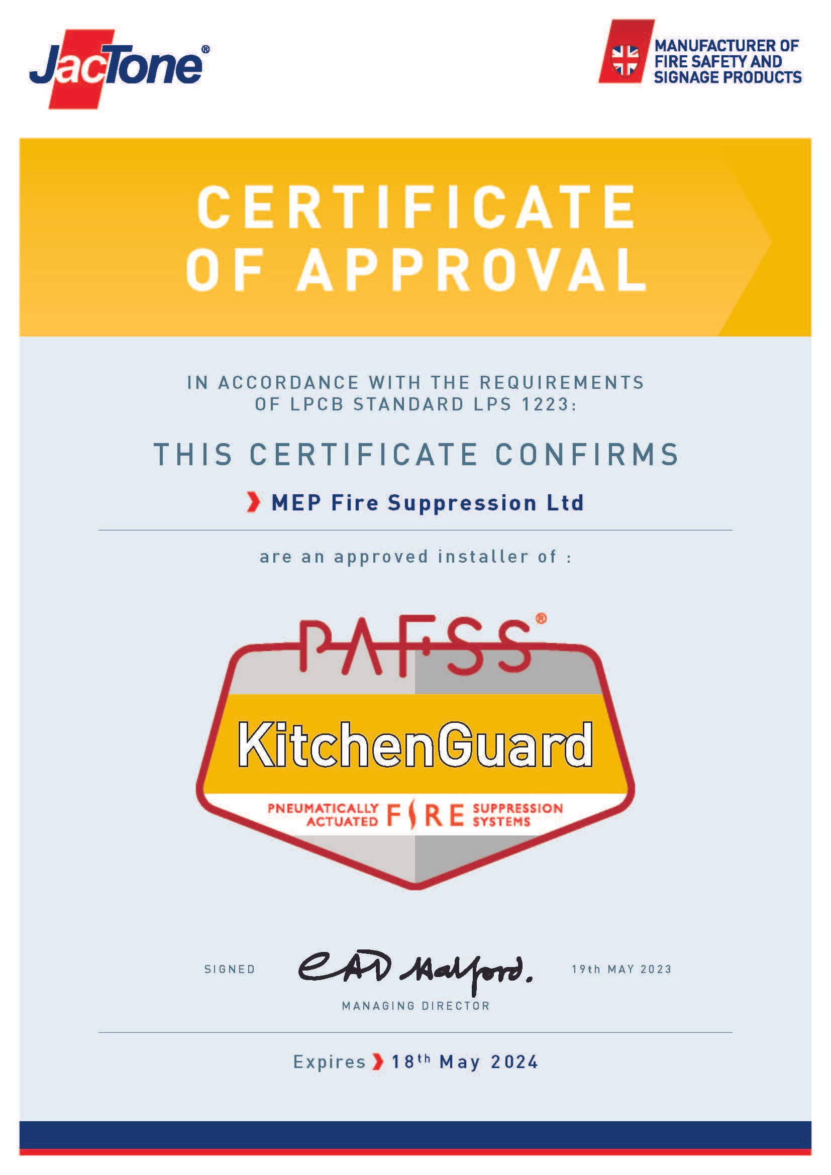 Kitchen Fire Suppression Systems | MEP Fire
