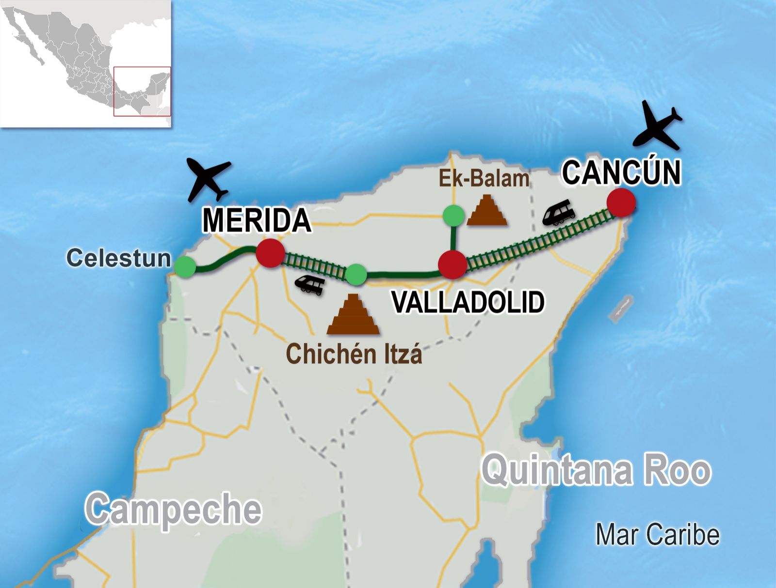 Maya Train Through Yucatan Circuit