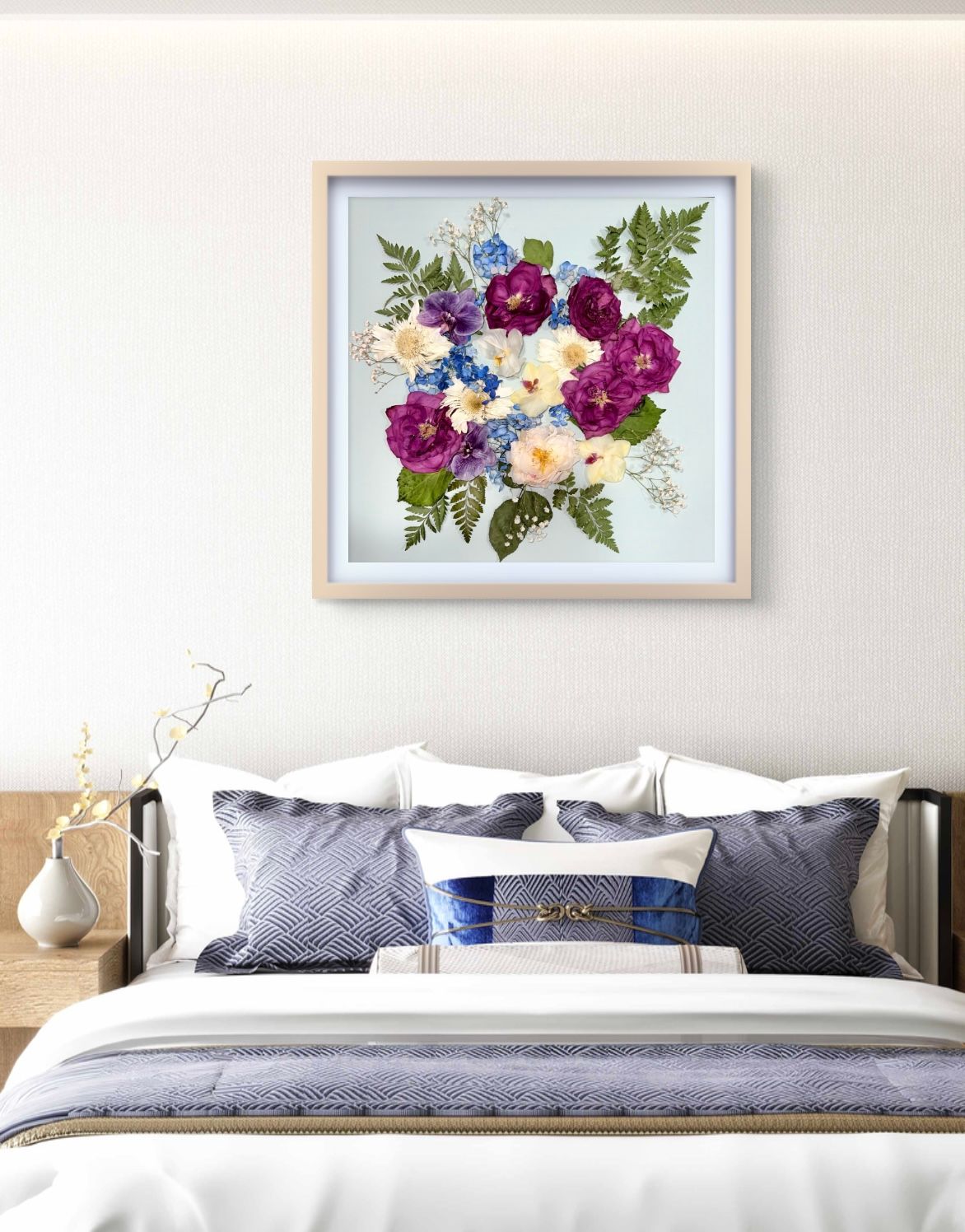 New Contemporary Art Made of Real Dried Flowers
