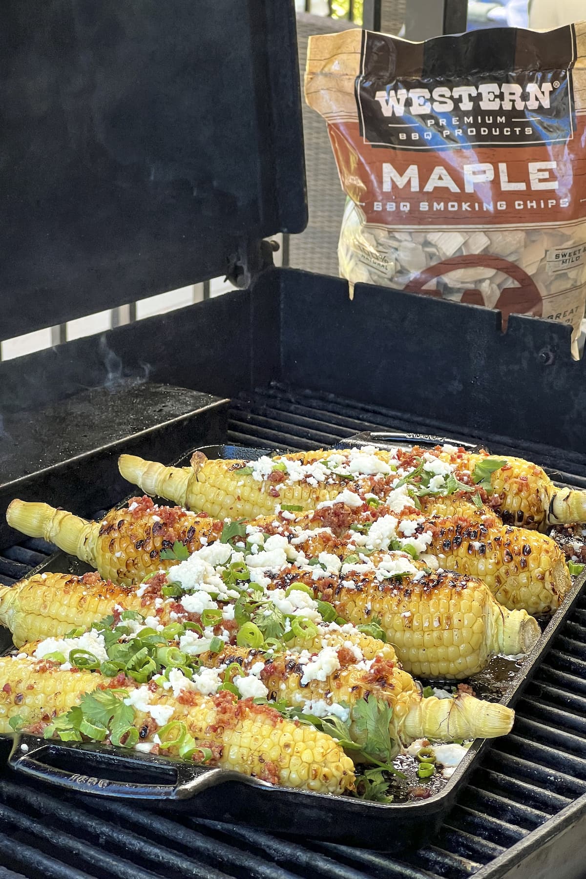 Maple Smoked and Grilled Corn on the Cob Recipe | Western BBQ