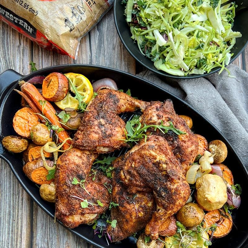 Mesquite Smoked Turkish Chicken Leg Quarters | Western BBQ
