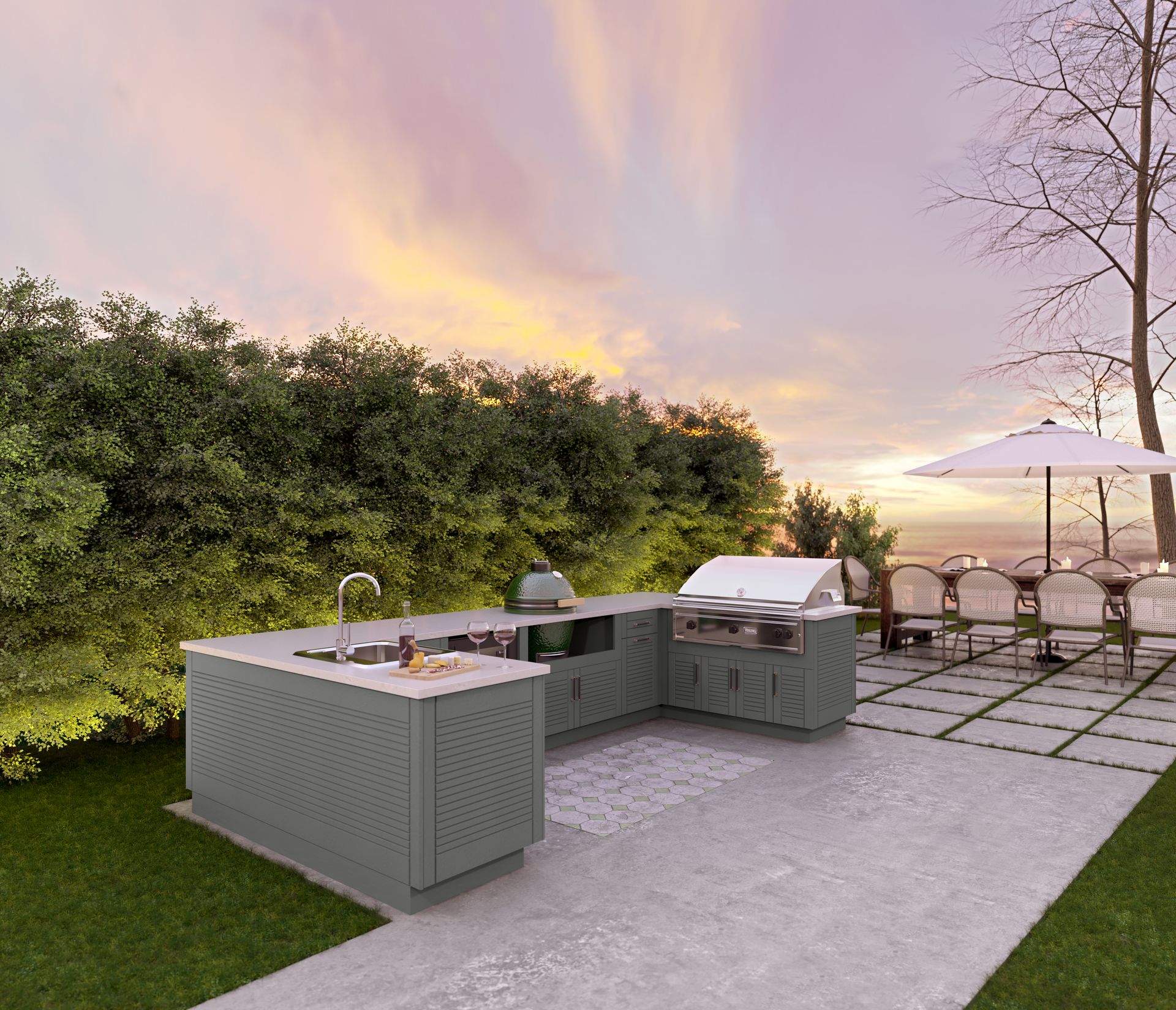 Outdoor Kitchen Entertainment, Design to Order