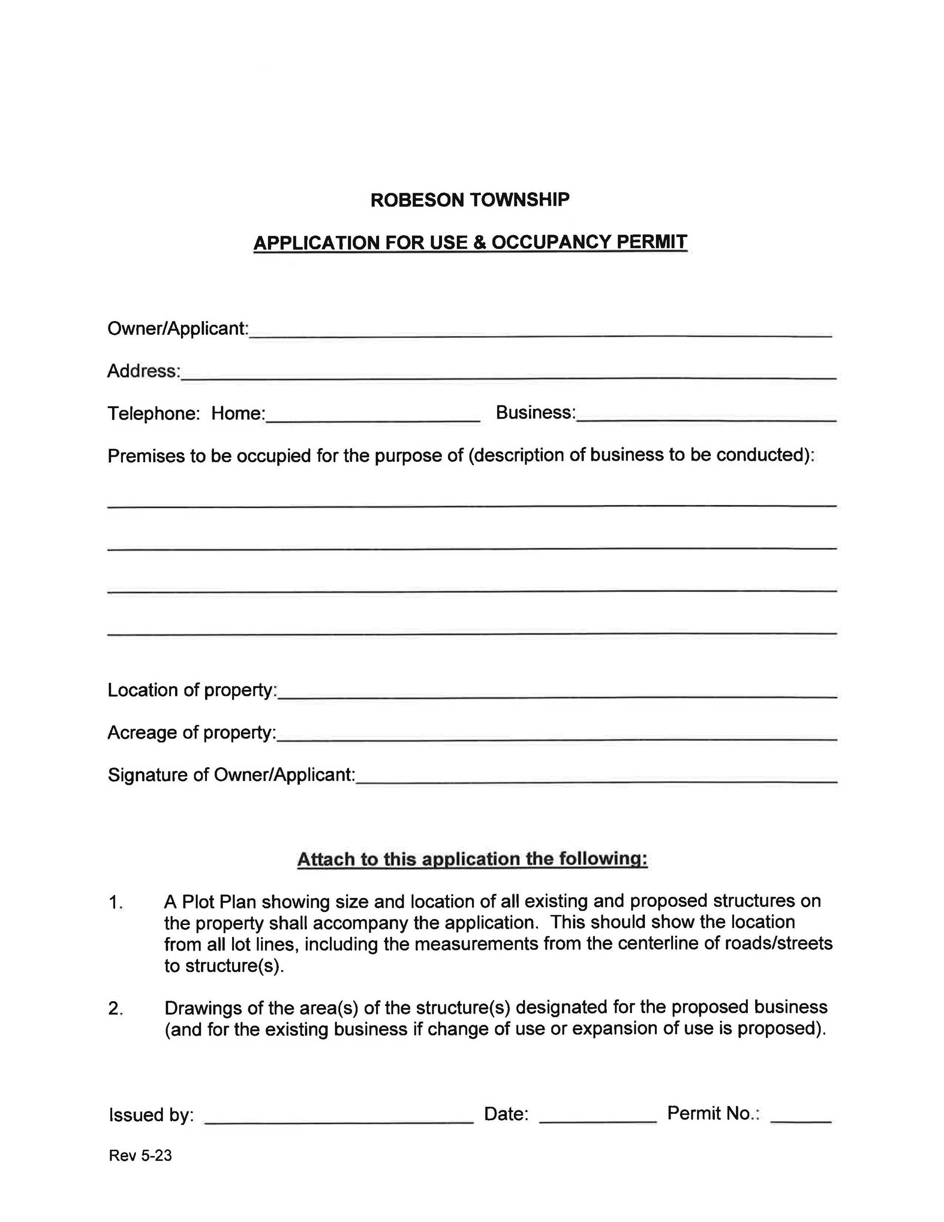 Permit Applications