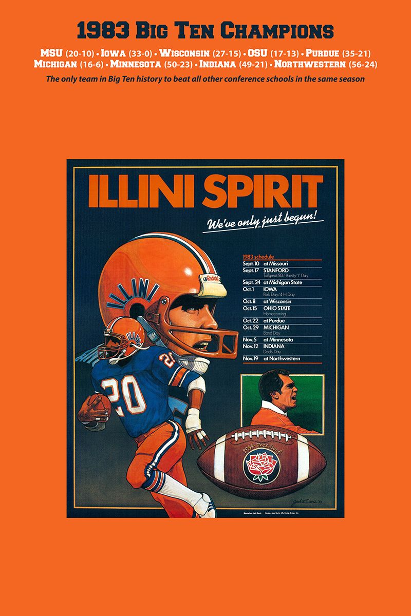 Reprinted Illini Football Posters