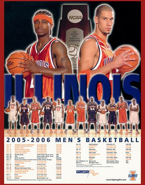 Reprinted Illini basketball posters