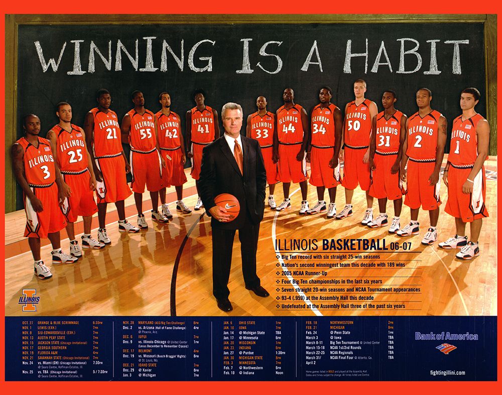 Reprinted Illini basketball posters
