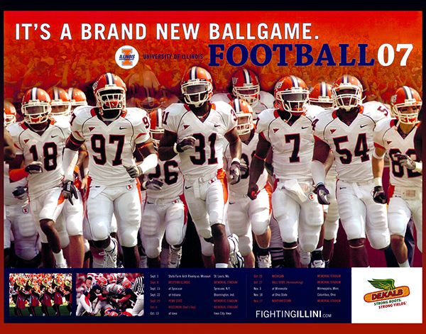 Reprinted Illini Football Posters
