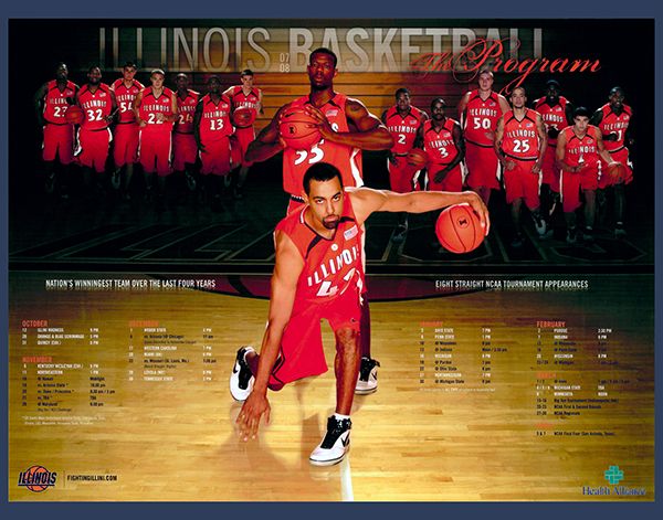Reprinted Illini basketball posters