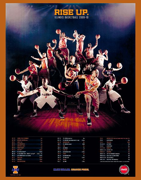 Reprinted Illini basketball posters