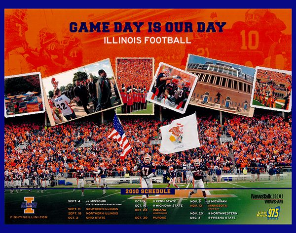 Reprinted Illini Football Posters
