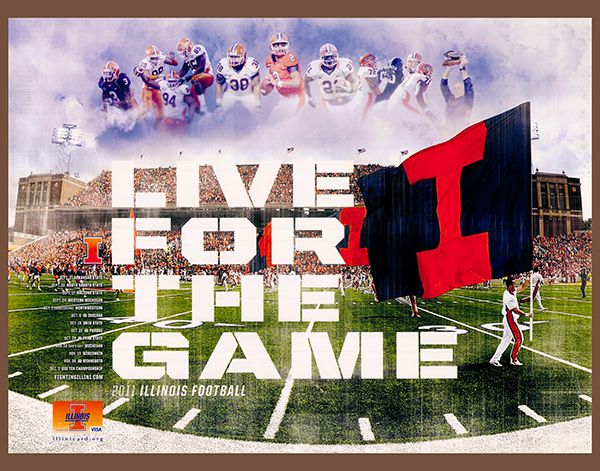 Reprinted Illini Football Posters