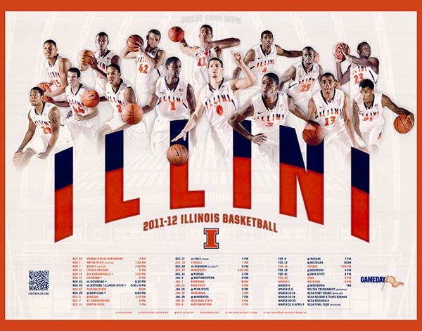 Reprinted Illini basketball posters
