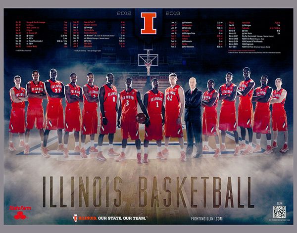 Reprinted Illini basketball posters