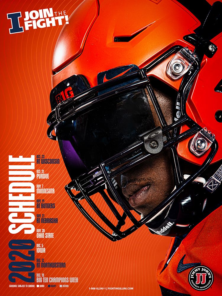 Reprinted Illini Football Posters