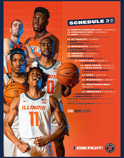 Reprinted Illini basketball posters