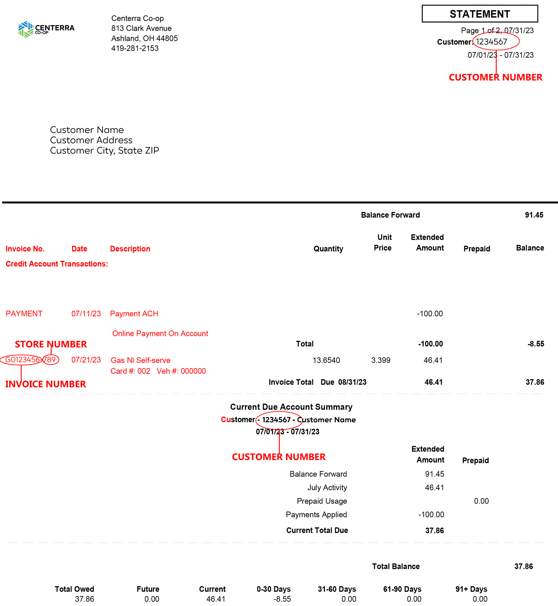 PAY MY BILL | CENTERRA CO-OP