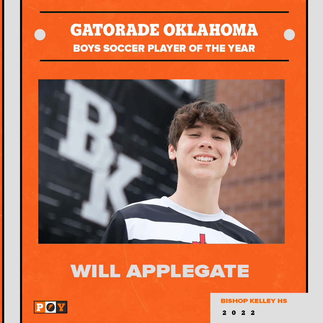 BKHS's Will Applegate Named Gatorade Oklahoma Boys Soccer Player of the ...