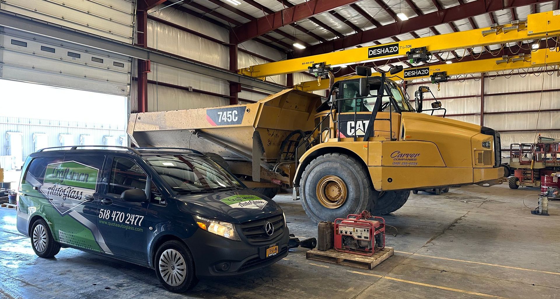 Heavy Equipment Glass Repair in Amsterdam, NY