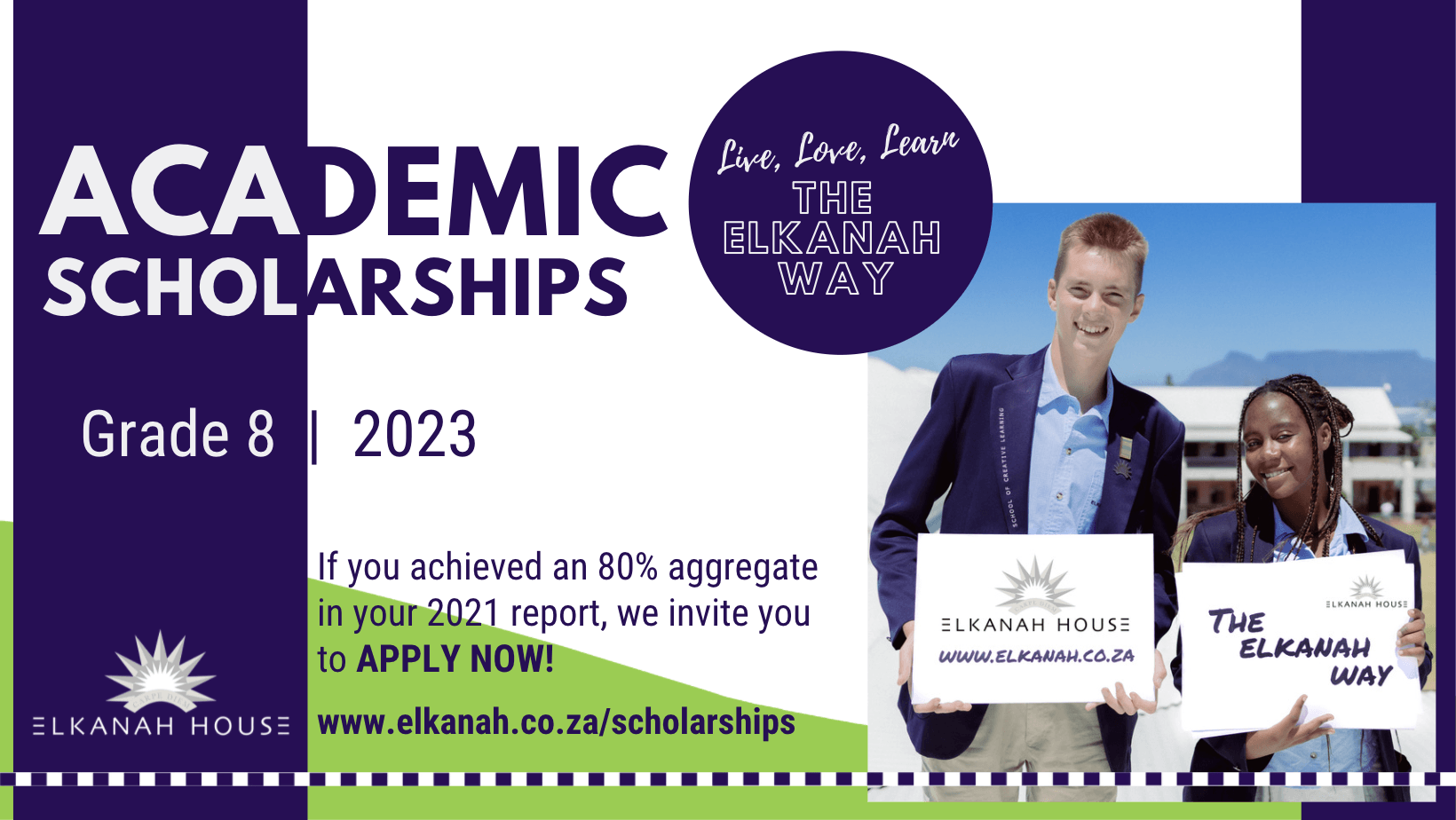 Elkanah House | Scholarships